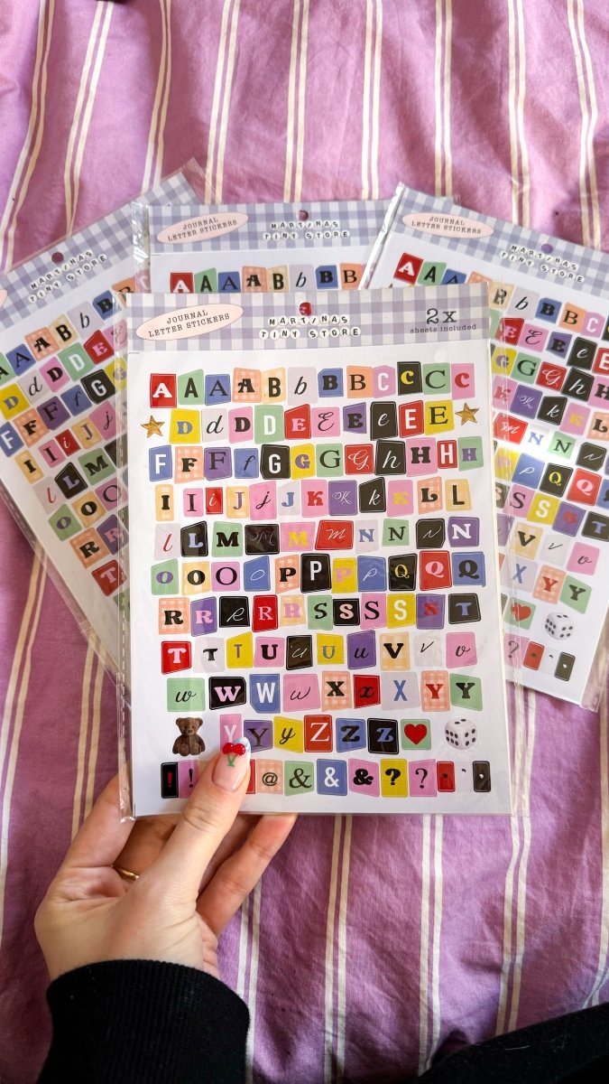 Letter Stickers! (2 sheets) – TINYSTORE